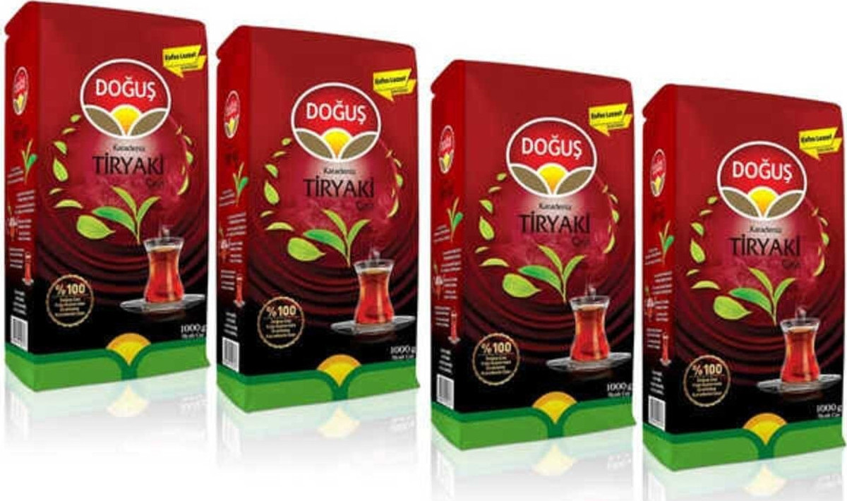 Doğuş Çay Set 4 Adet Doğuş Karadeniz Tiryaki Çay 1000 Gr - idefix
