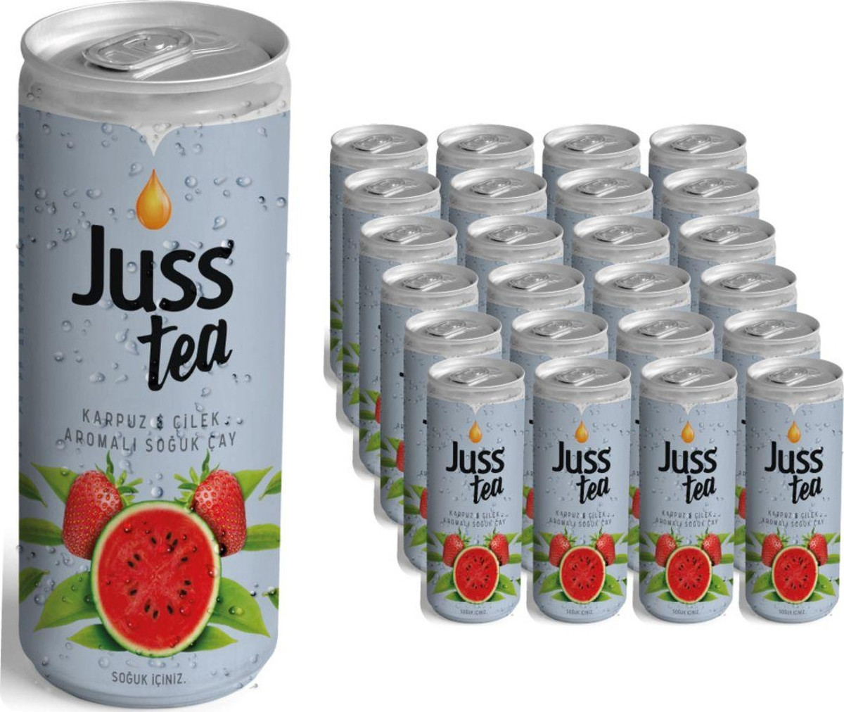 Juss Karpuz Çilek Aromalı Soğuk Çay 250Ml X24 Adet