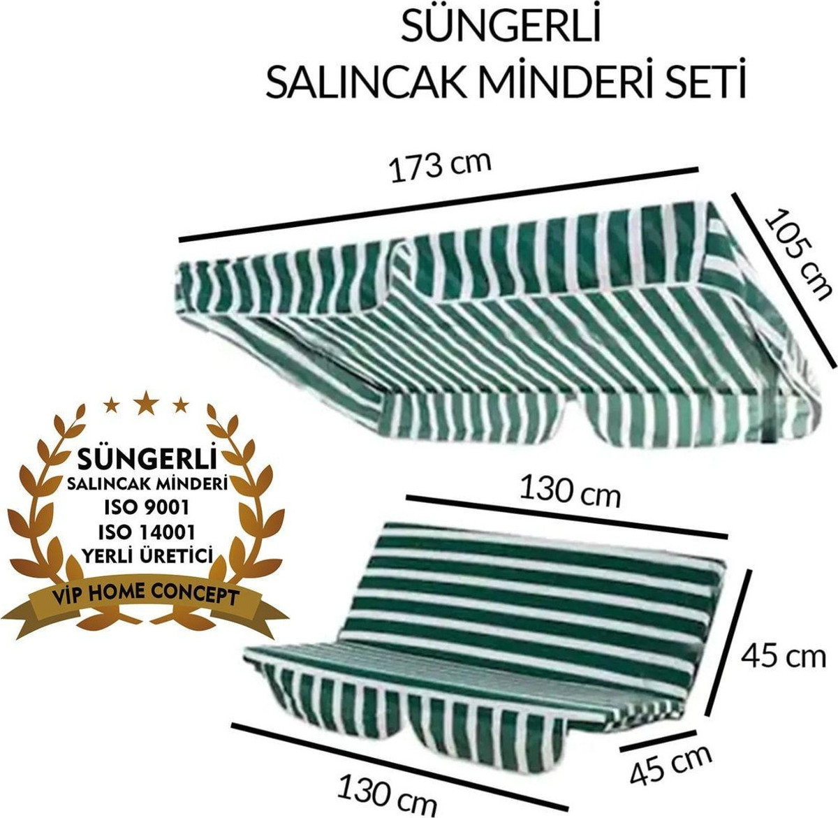 Vip Home Concept Salıncak Minder Seti 2 Kişilik - idefix