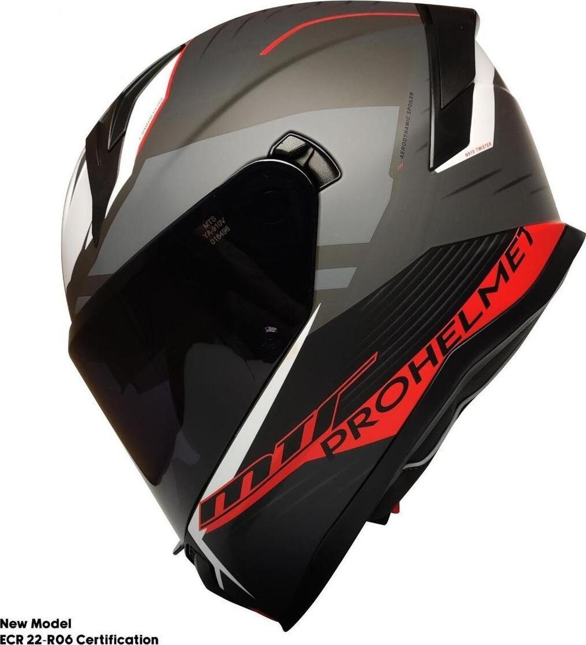 Motoanl Motosiklet Kask Ece 22.R06 Sertifikalı Güneş Vizörlü Fiber Kask Full Face Motor Kaskı ...