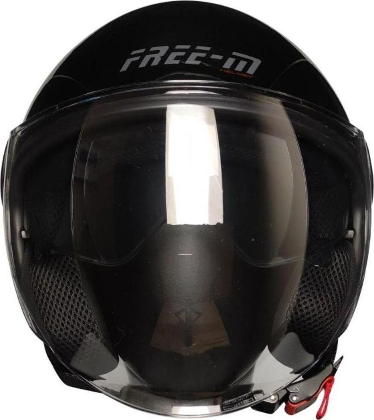 Motoanl Motosiklet Yarım Kask Camlı Ce Onaylı Güneş Vizörlü Motor Kaskı ...