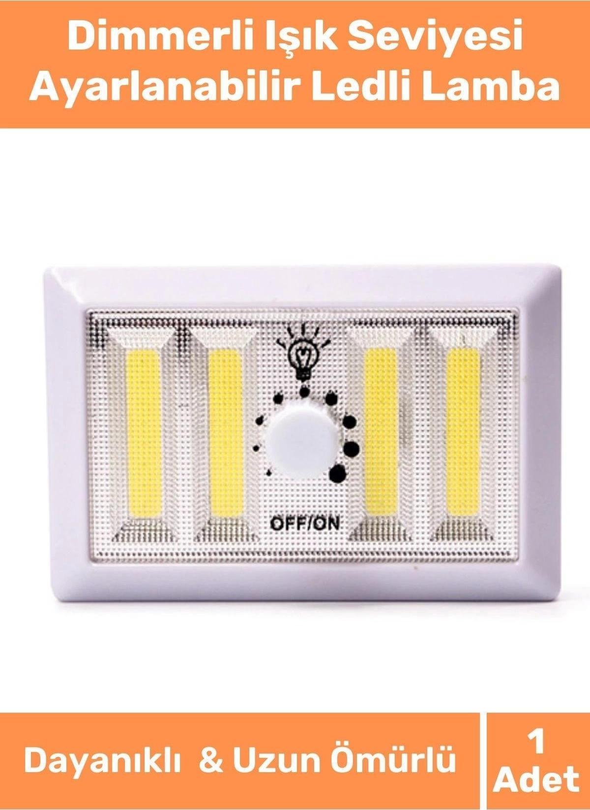 Home Series Gün Işığı Sert Plastik Pilli Sabitlenir Dimmerli Işık ...