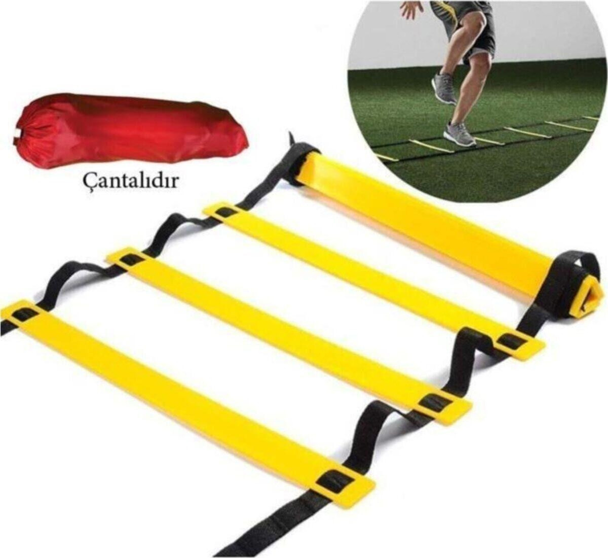 Buffer Antrenman Merdiveni 4 Metre 10 Çubuklu Idman Merdiveni - idefix