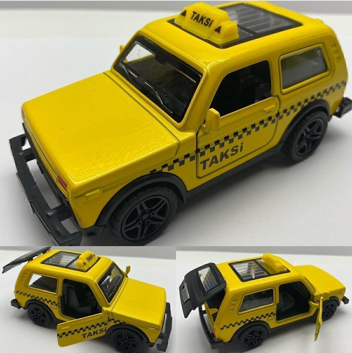 Hepsilazım Oyuncak Taksi Metal Araba Çek Bırak Jip Araba Taksi Ön ...
