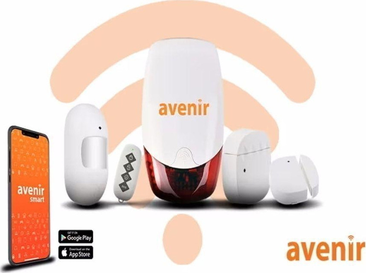 Avenir Av-02Wf Wifi Akıllı Ev Alarm Sistem Seti (1 Kapı/Pencere Sensörü ...