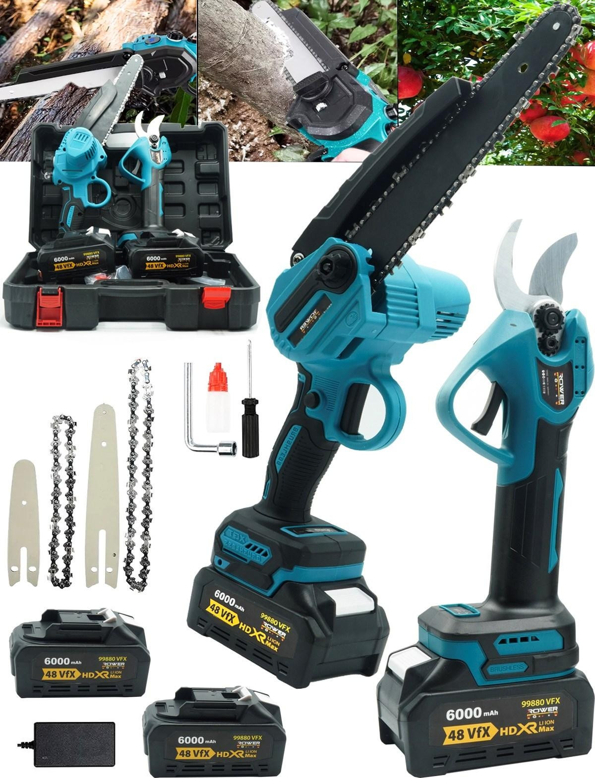 Rowermax Rowermax Alman GS-256VFX Çift Akülü Premium Çift Pala Zincir ...