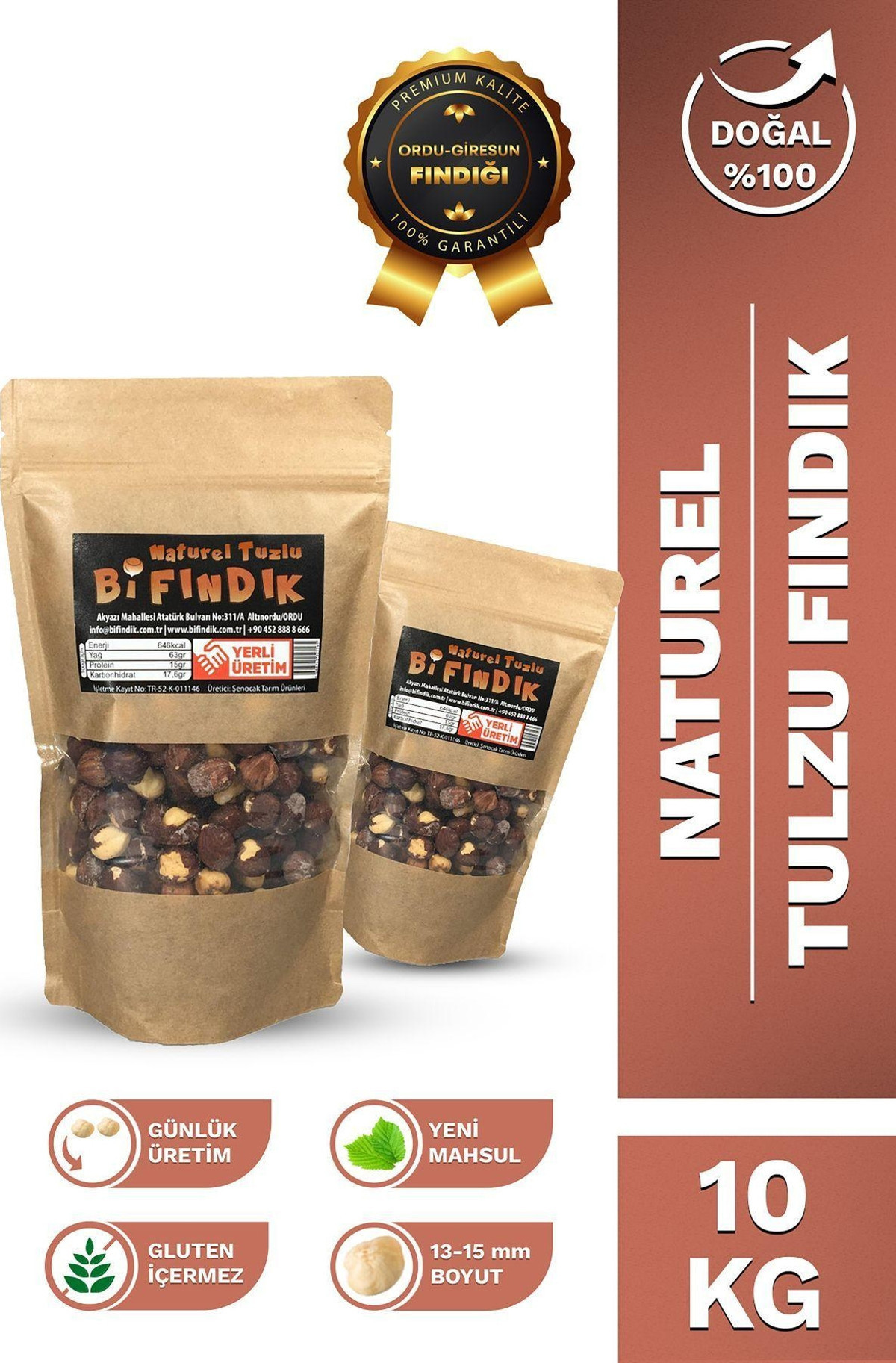 Bi Fındık Naturel Tuzlu İç Fındık İri Boy %100 Taze Lezzetli Yeni ...