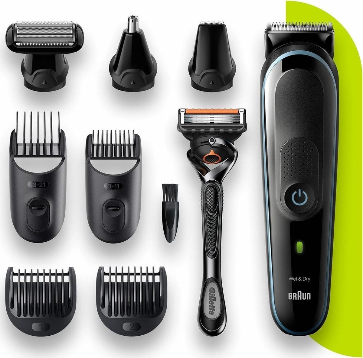 Braun MGK 5380 Erkek Bakım Kiti 9'u 1 Arada Şekillendirici + Gillette ...