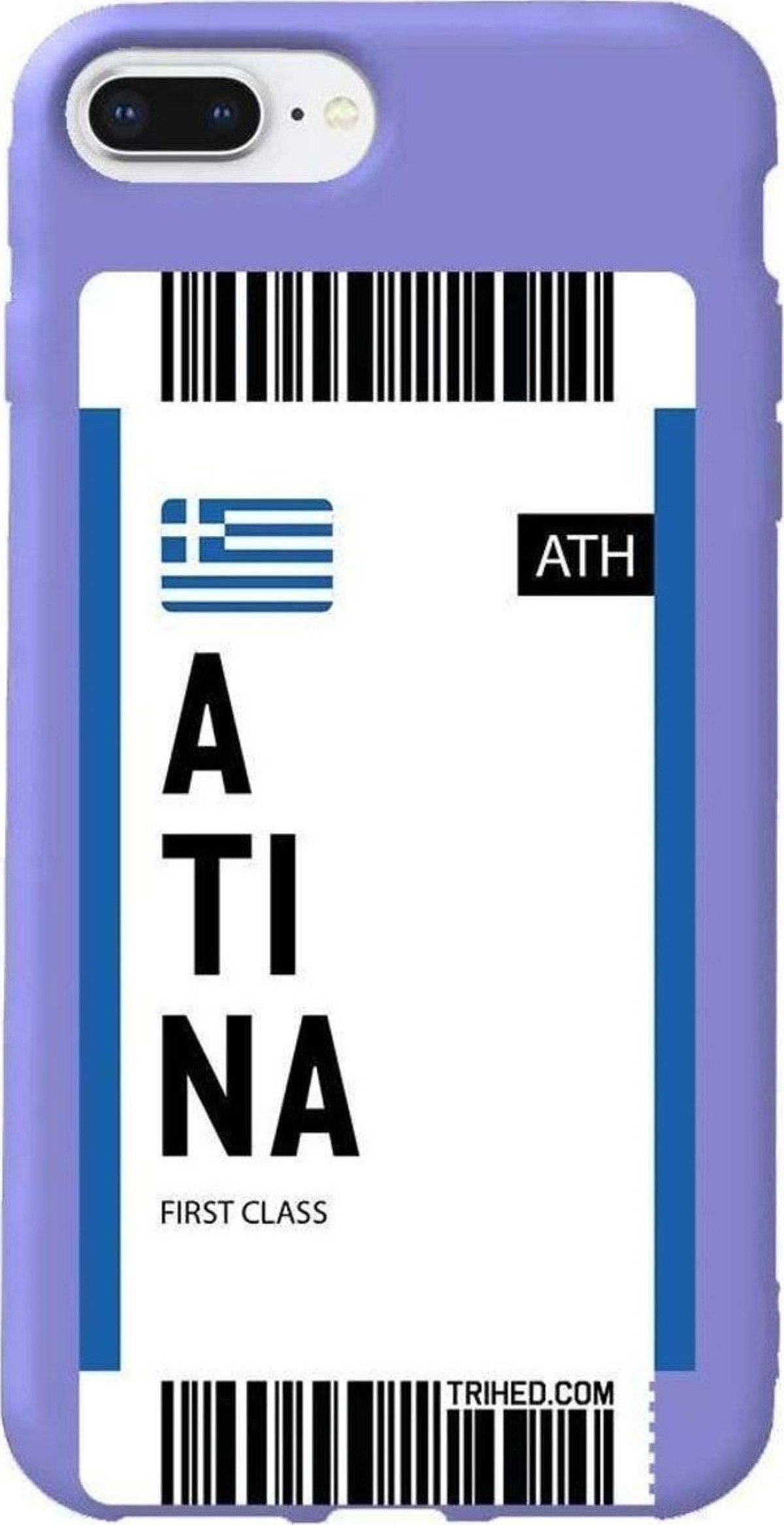İphone 7 Plus Lila Renkli Silikon Telefon Kılıfı - Atina Bileti - idefix