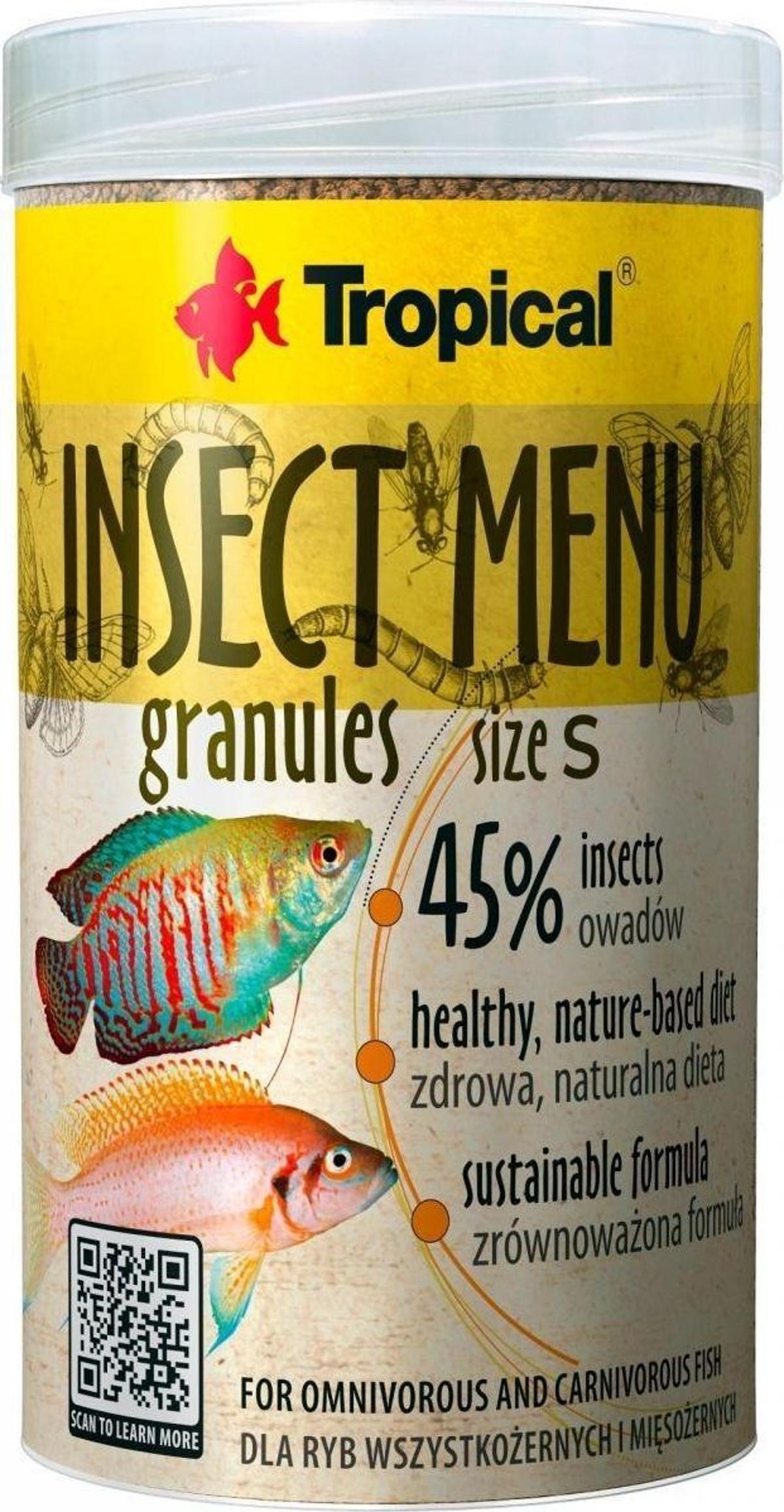 Tropical Insect Menu Granules S Akvaryum Balık Yemi 100 ml - idefix