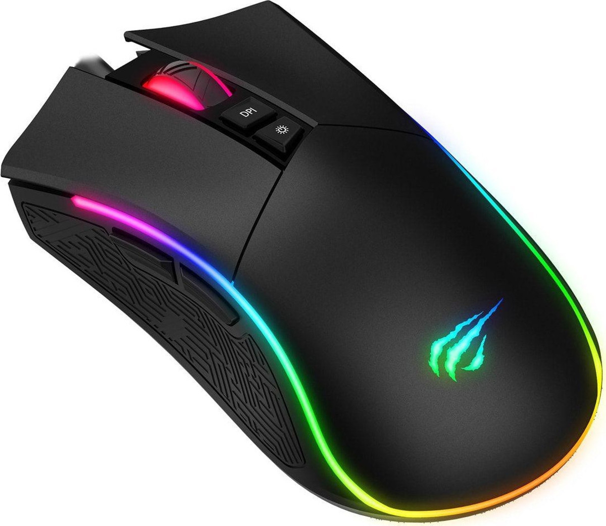 Havit Gamenote MS1001S RGB Gaming Makrolu Oyuncu Mouse - 4800DPI - idefix