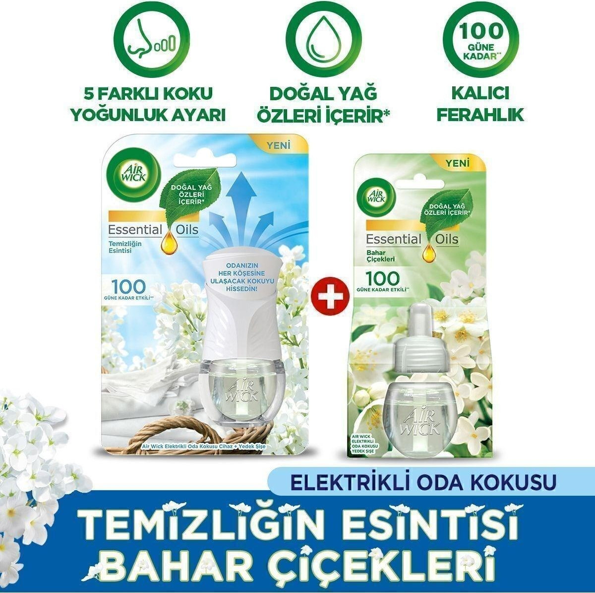 Air Wick Elektrikli Oda Kokusu Temizliğin Esintisi Kit + Yedek Şişe ...