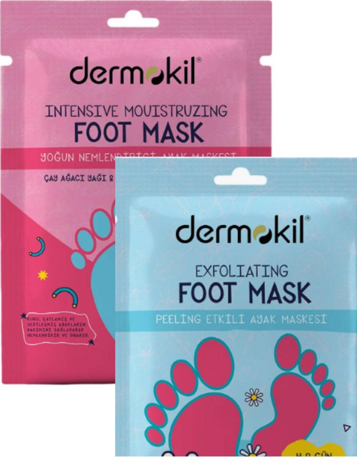 Dermokil Peeling Etkili Ayak Maskesi 30 Ml + Yoğun Nemlendirici Ayak ...