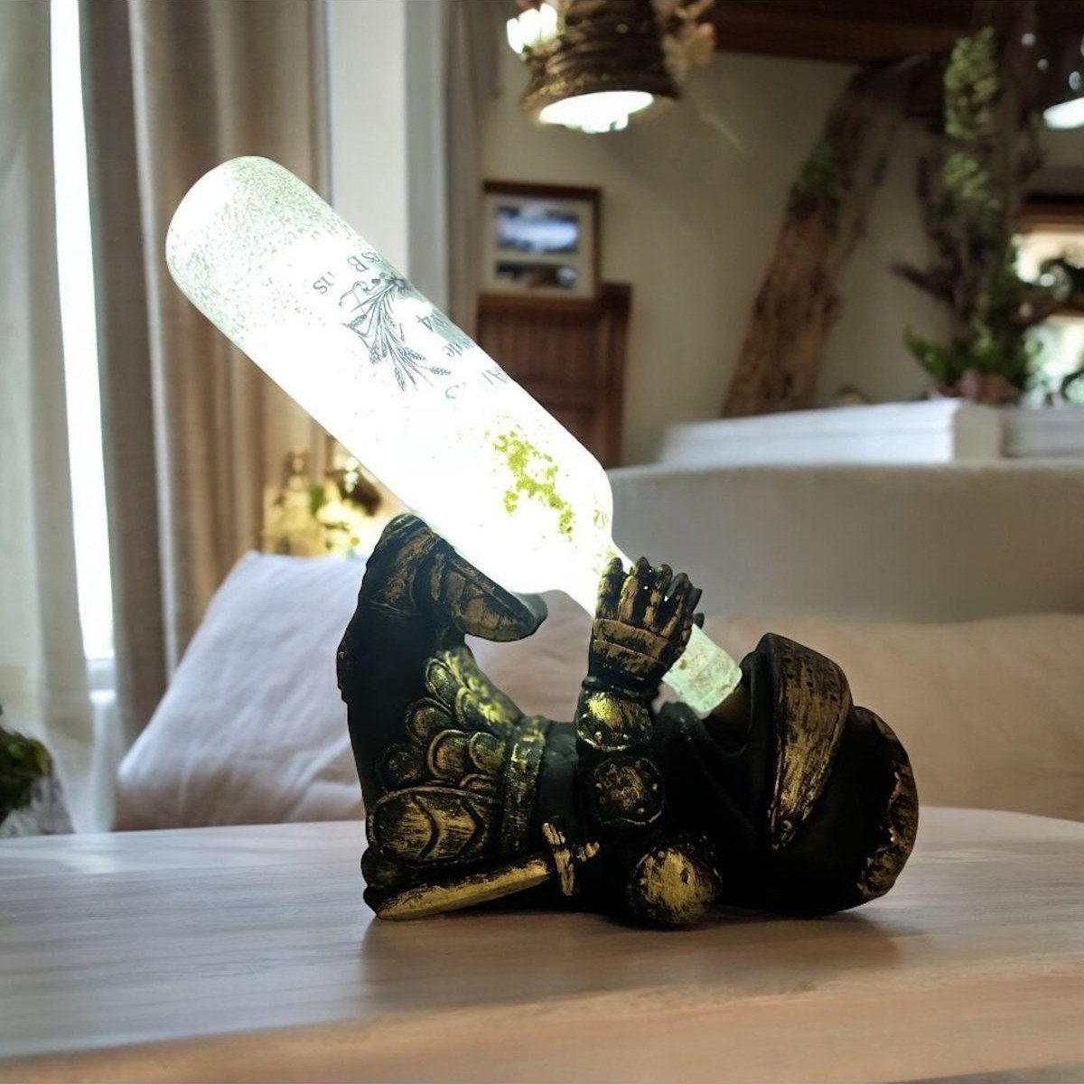 Mes Reves Design Şövalye Figürlü Şarap Şişesi Tutucu Obje Ve Aydınlatma ...