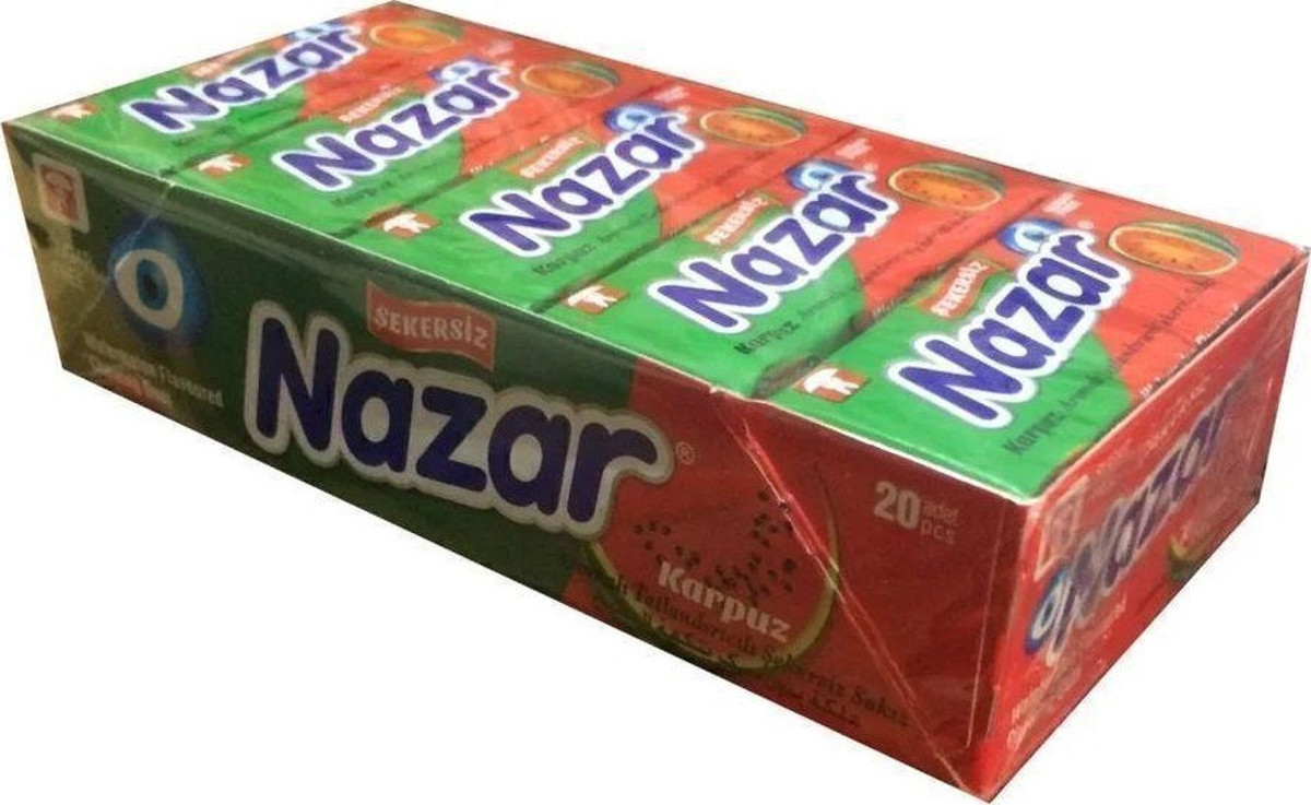 Nazar 5 Li Sakız Karpuz Aromalı 20'Li - idefix