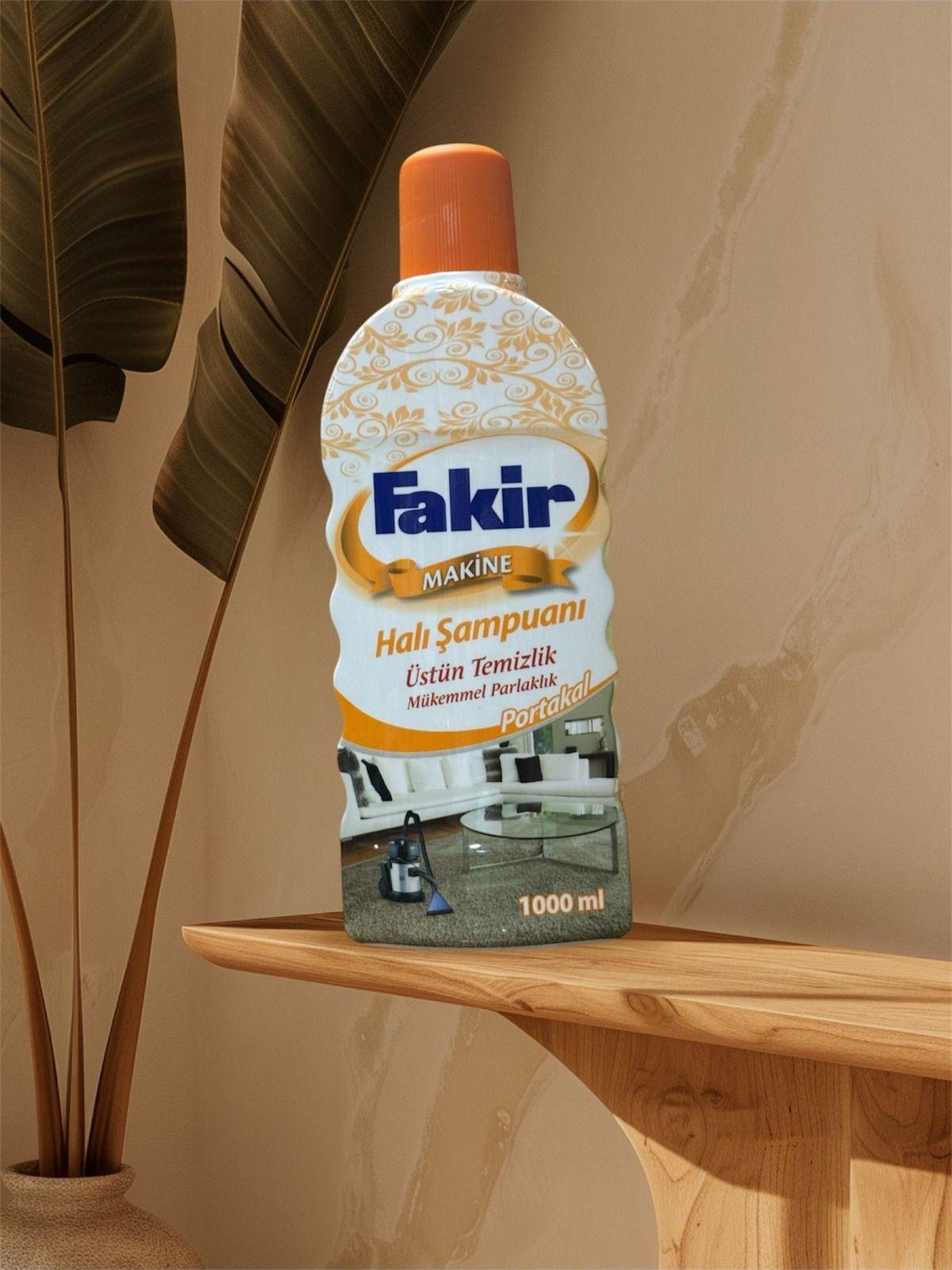 Fakir Halı Şampuanı Matik Makinede Yıkama Portakal 1000 Ml - idefix