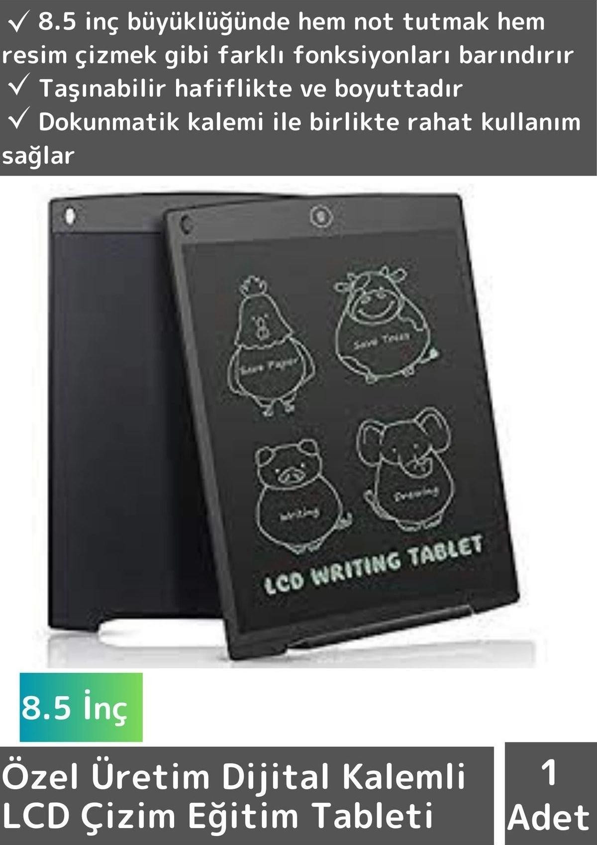 Özel Model Dijital Kalemli Çocuk Eğitim Tableti Grafik Ders Not Ödev ...