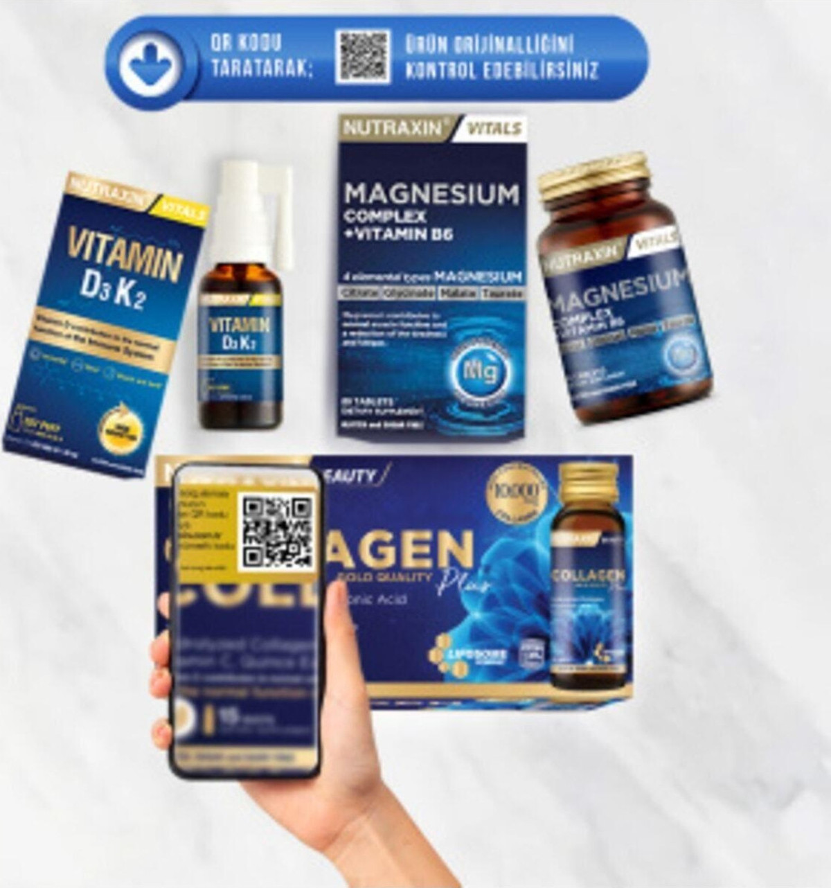 Nutraxin Magnesium Complex Vitamin B6 60 Tablet 2 ADET - idefix