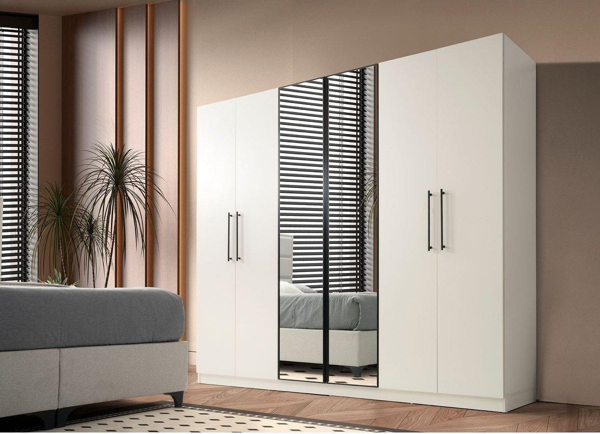 Avm 24 Darvin %100 Mdf Gardırop 6 Kapaklı Aytaşı - idefix