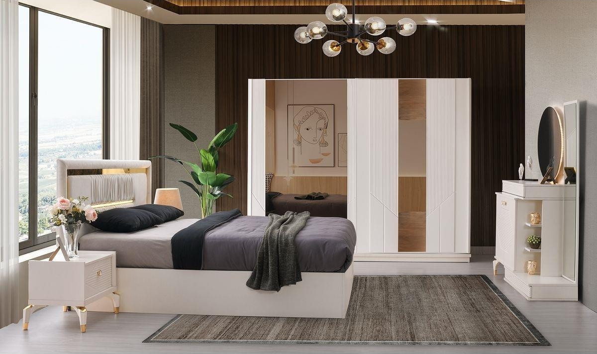 Avm 24 Kopenhag Yatak Odası-mdf-aytaşı-sürgülü Ve Aynalı-bazasız ...