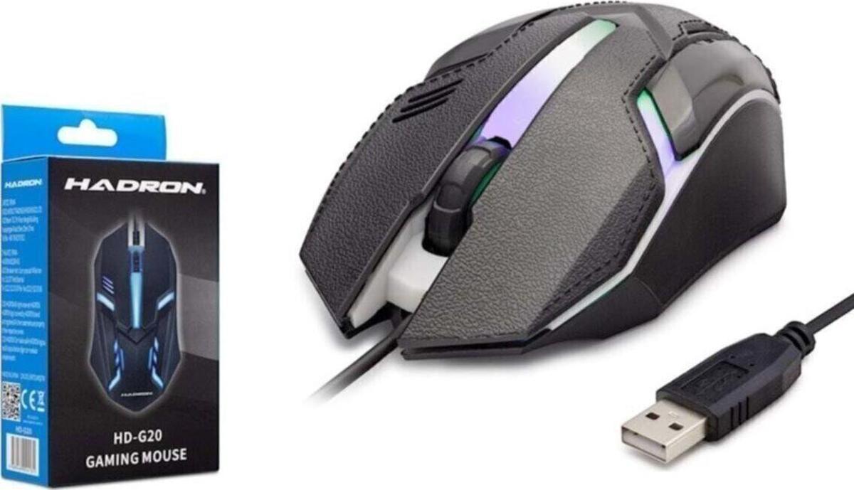 Hadron Led Işıklı Oyuncu Mouse Siyah Gaming Mouse Hr-G20 Hr-G20 - idefix
