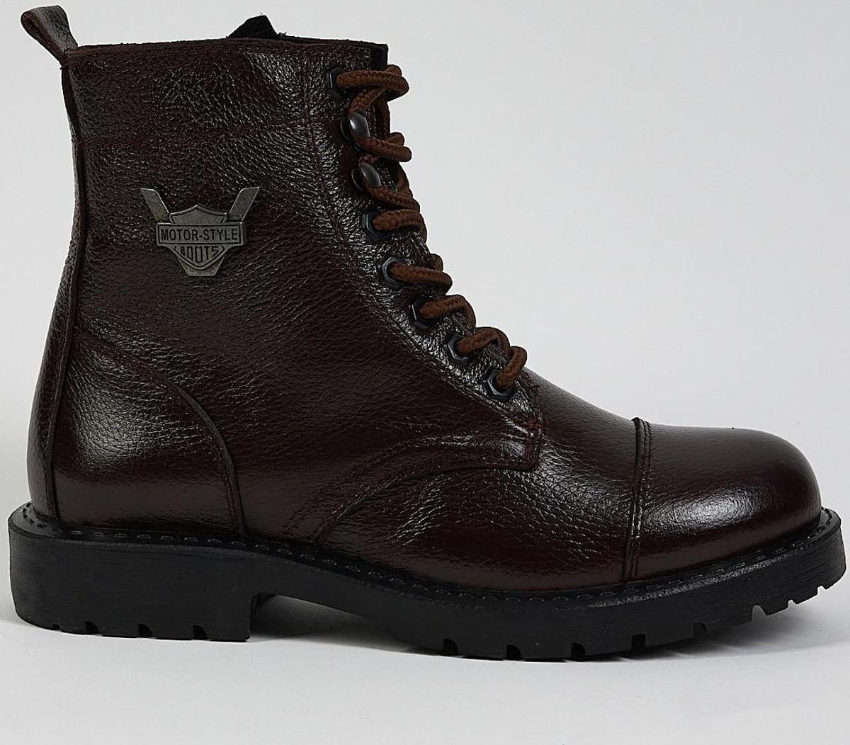 Tonny Black Erkek Kahve Rahat Kalıp Hakiki Deri Bağcıklı ve Fermuarlı ...