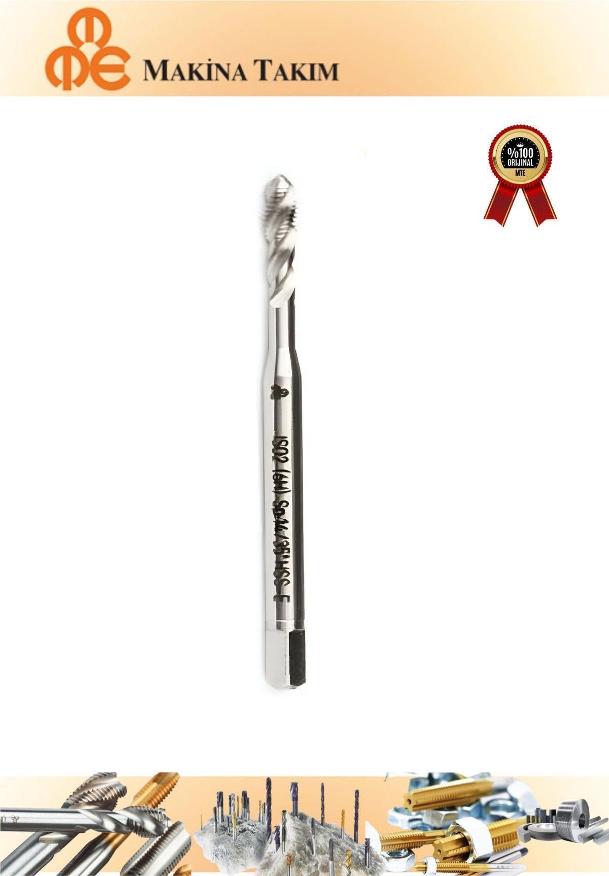 Makina Takım Mte M8X1,25 Normal Vidalı Helis Kanallı Makina Kılavuzu Hss - E Dın 371/C - idefix