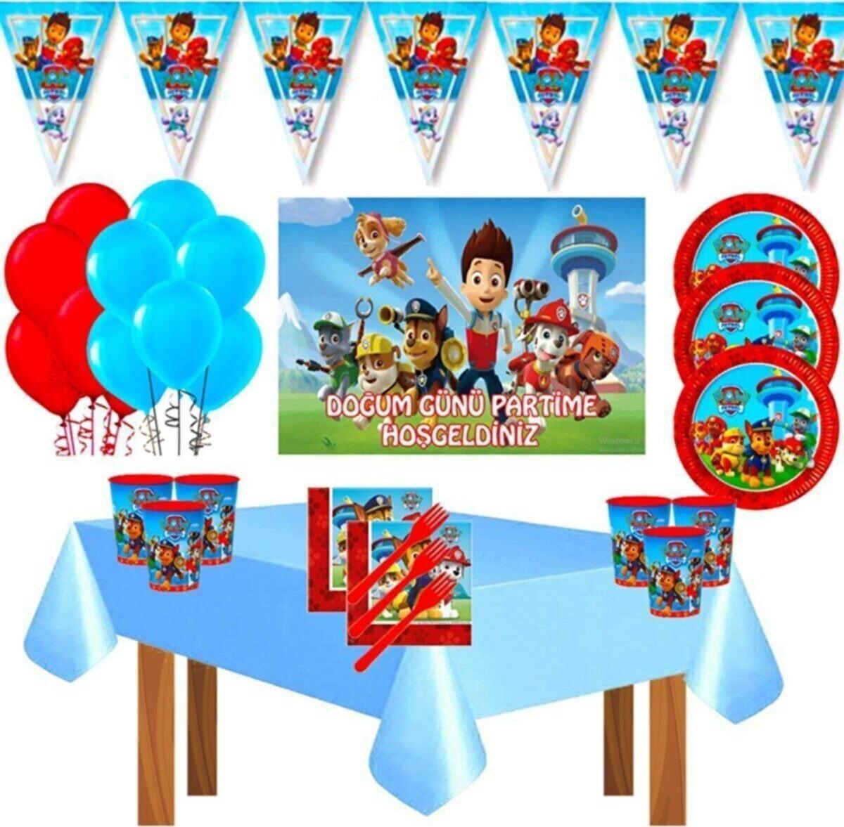 Doğumgünüparti Paw Patrol Afişli Paw Petrol Doğum Günü Süsleri Süsleme ...
