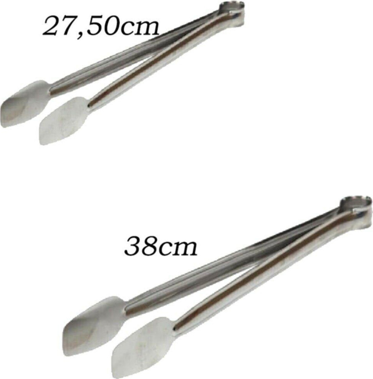 Kurch 2'Li Mangal Maşası Uzun Ve Kısa Izgara Çelik Maşa Seti (38Cm Ve ...