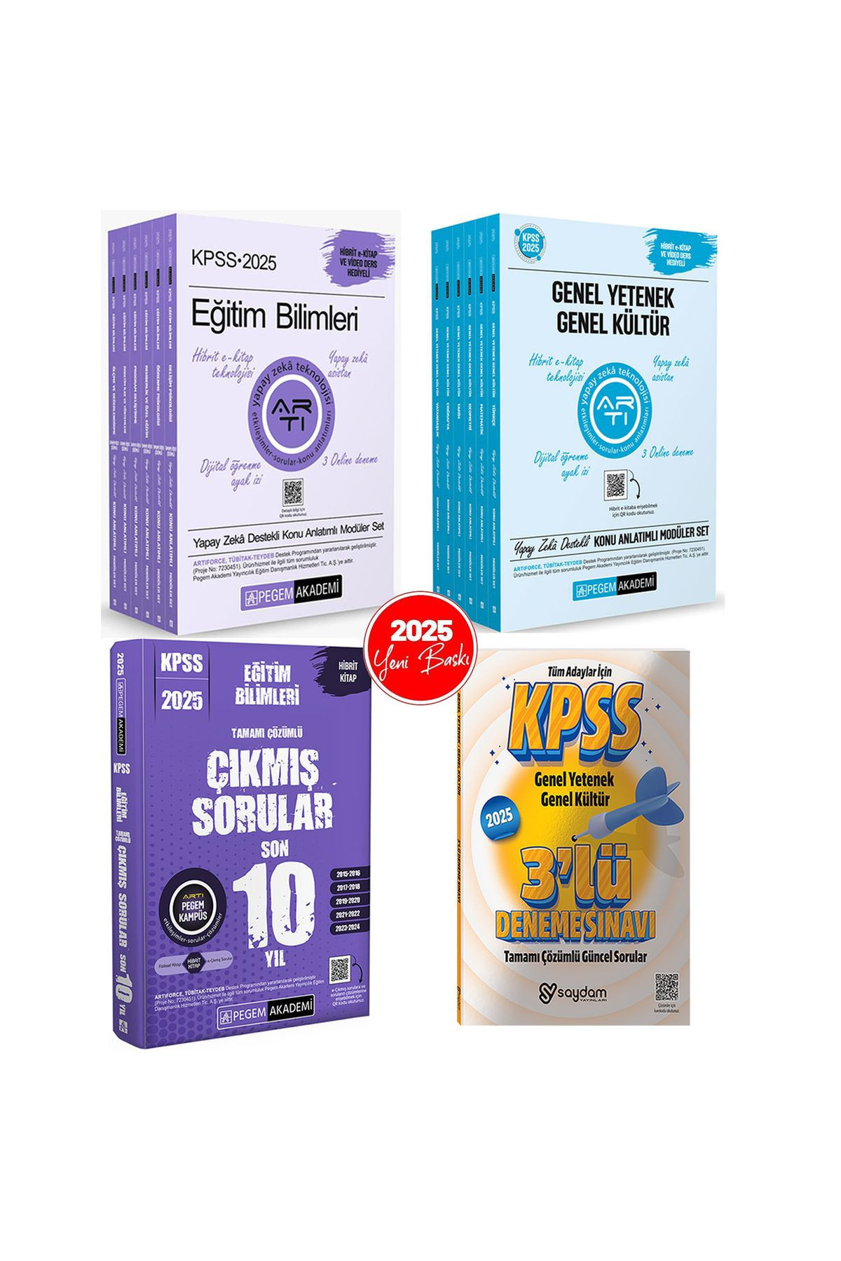 Pegem Akademi Yayıncılık KPSS 2025 Eğitim GYGK Konu Anlatımı12 Kitap ...