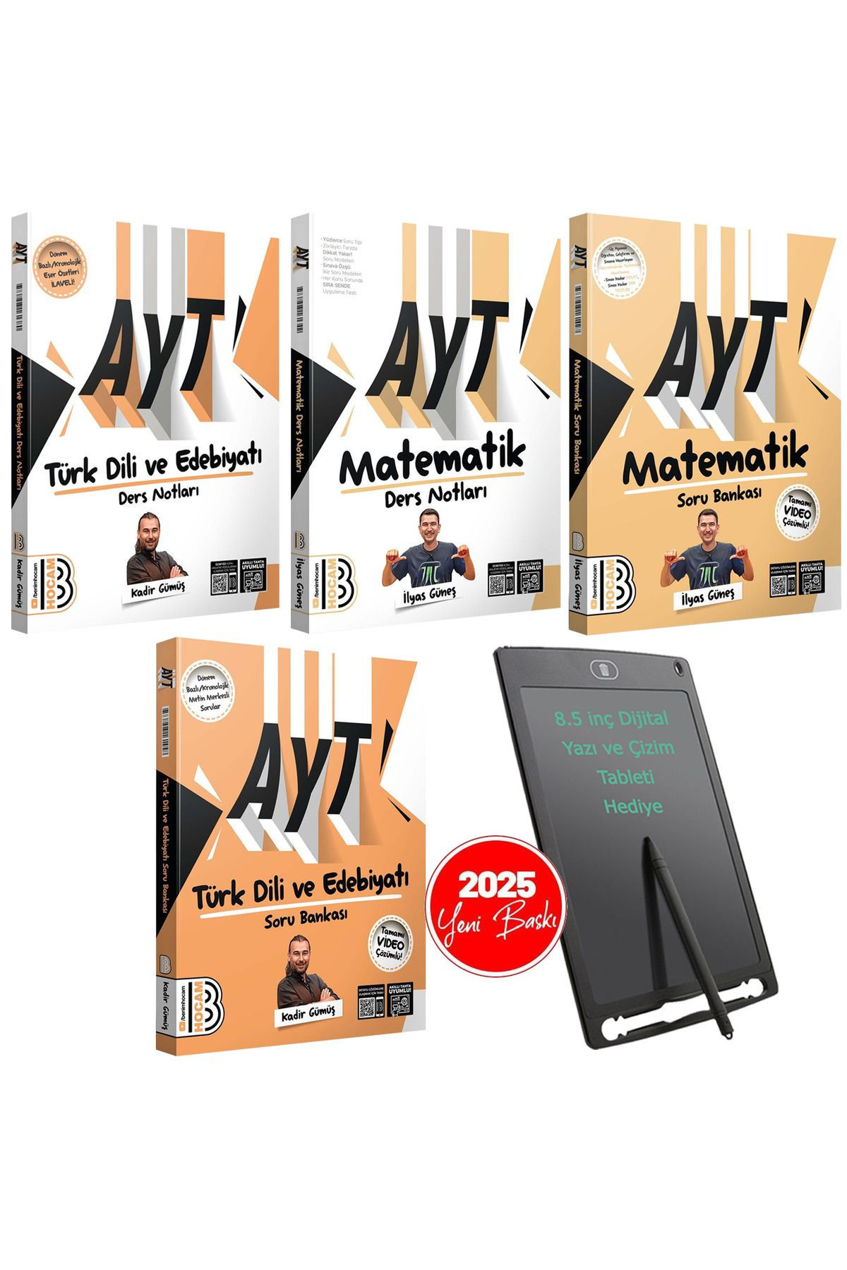 Benim Hocam Yayınları 2025 AYT Türk Dili-Matematik Ders Notları-Soru ...