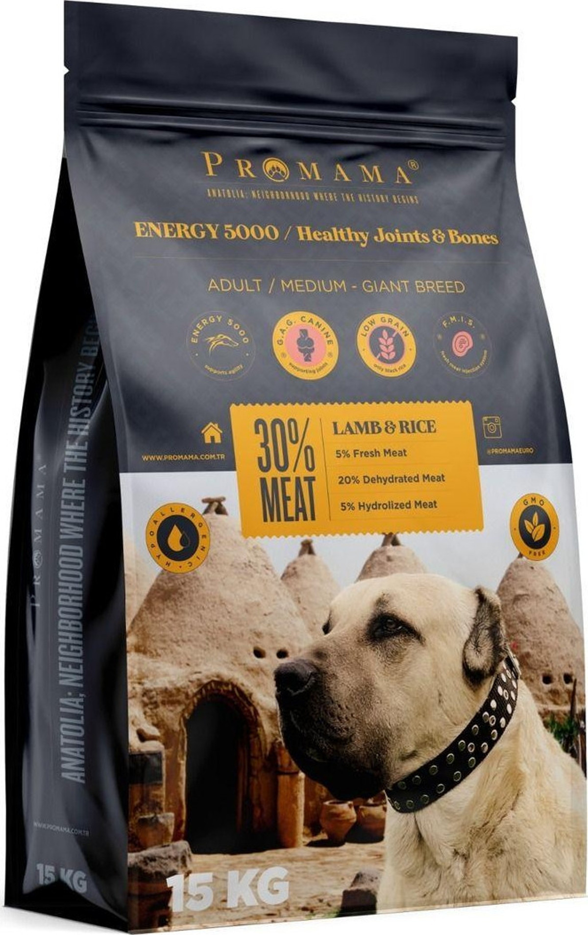 Promama Energy5000 Yetişkin Eklem Destekli Köpek Maması 15 Kg