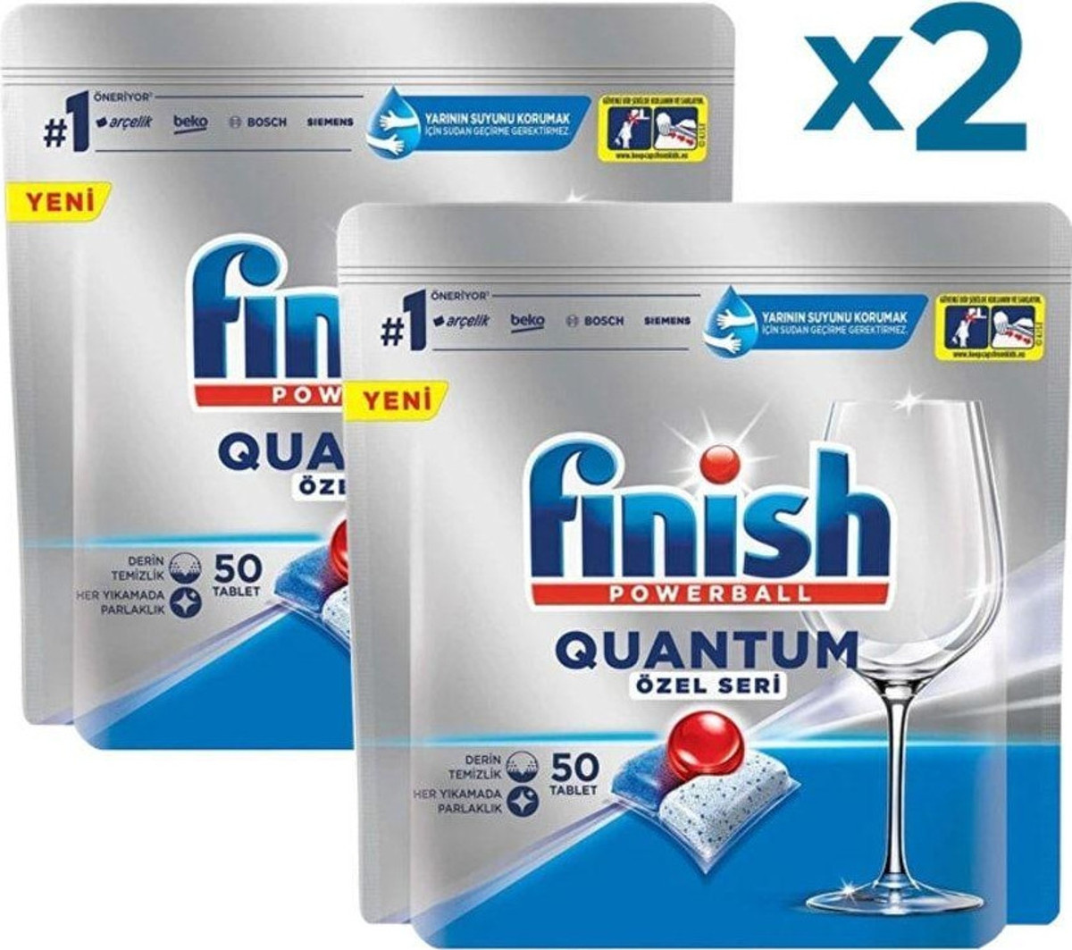 Finish Quantum Özel Seri 50 Kapsül Bulaşık Makinesi Deterjanı Tableti ...