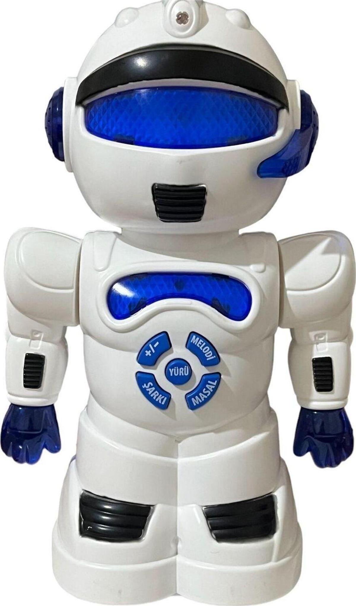 Robot Çarp Dön Sesli Işıklı 15 fonksiyonlu Robot 25 Cm - idefix