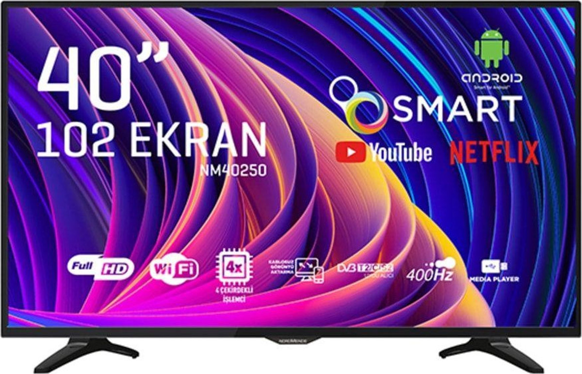 Nordmende Nm40250 40" 101 Ekran Uydu Alıcılı Full Hd Android Smart Led ...