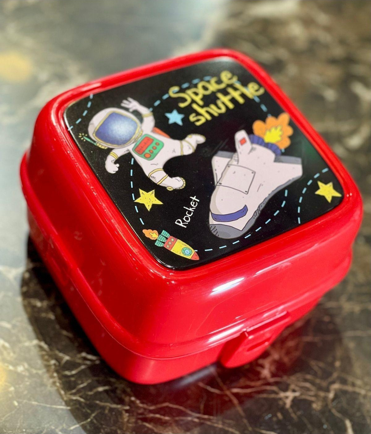 Pıano Space Shuttle Uzay Astronot 4 Bölmeli Çocuk Beslenme Kutusu ...