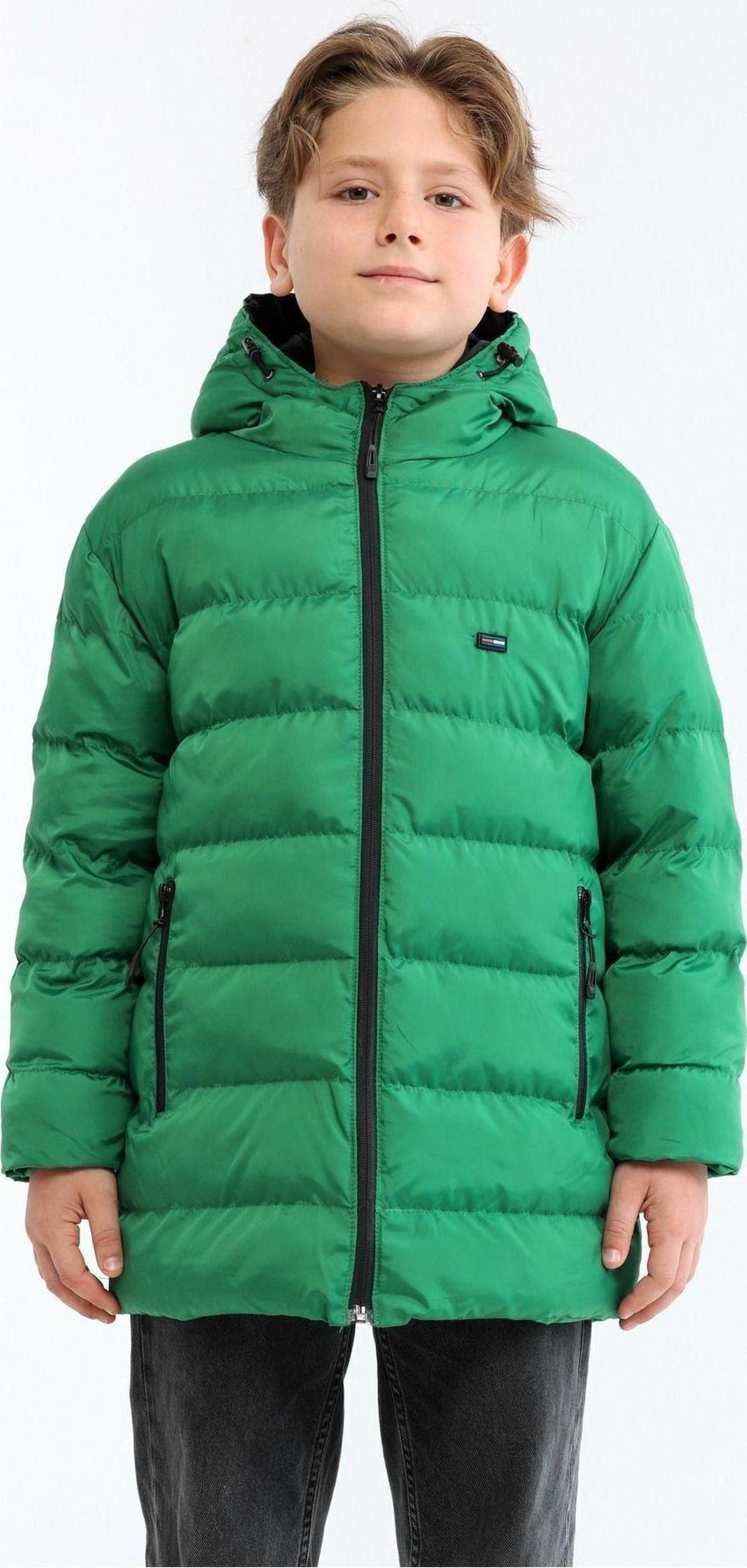 Erkek Çocuk Rüzgar Geçirmez Içi Kalın Elyaf Dolgulu Kışlık Kapüşonlu ...