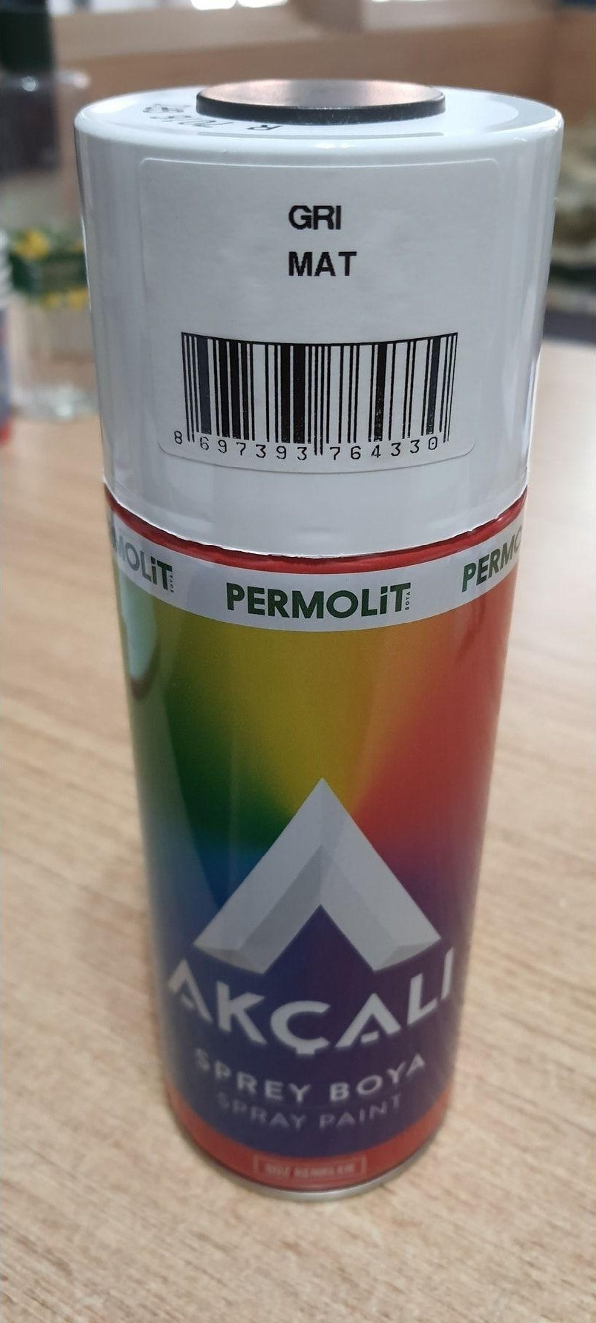 Akçalı Sprey Boya Ral 7016 Mat Antrasit Gri 400 Ml - idefix