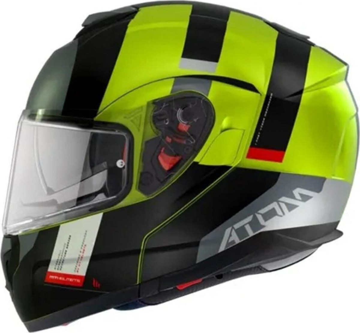 Mt Atom Sv Gorex C3 Çene Açılır Kask Mat Neon Sarı SMALL - idefix
