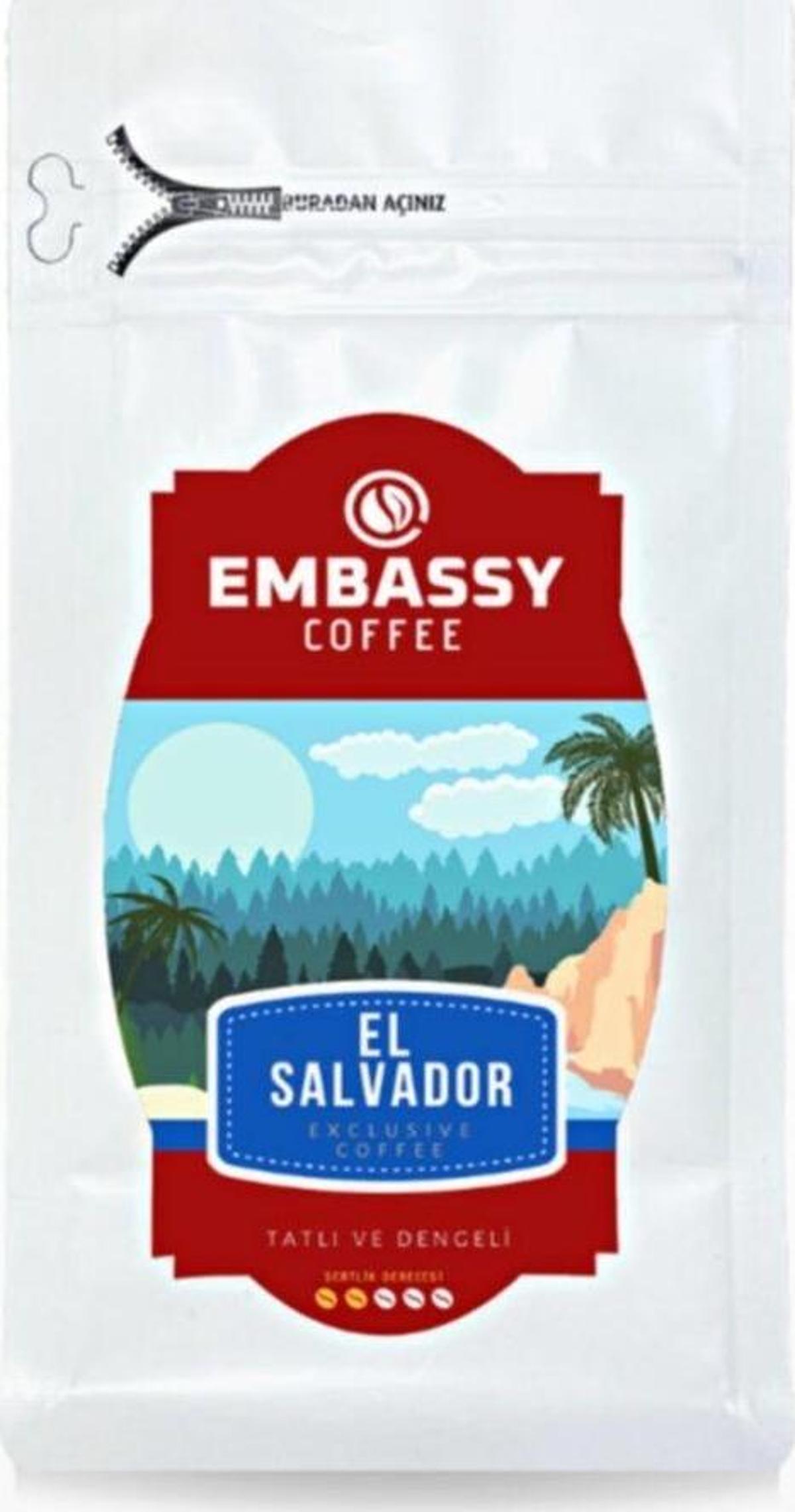 Embassy Coffee El Salvador Shasta Filtre Kahve 1000 G - idefix