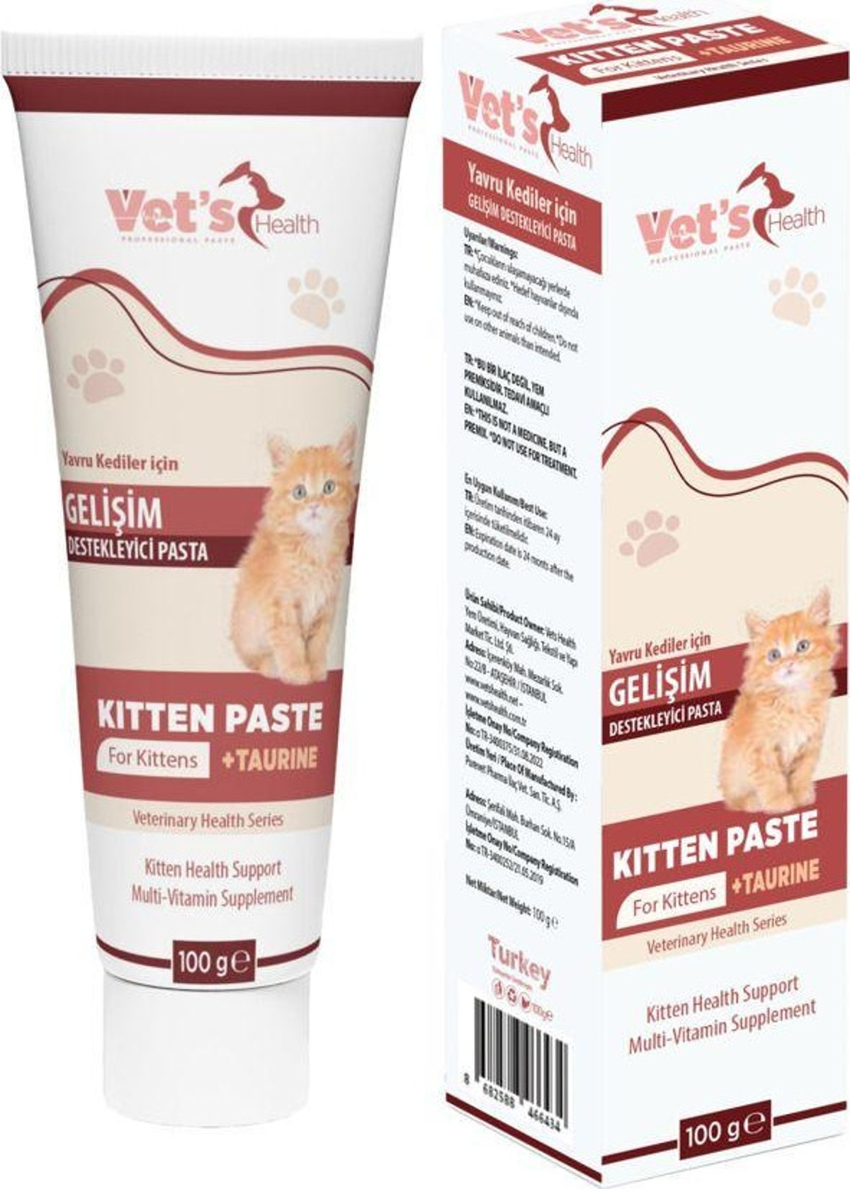 Vet's Health Kitten Paste Yavru Kediler İçin Gelişim Destekleyici Pasta ...