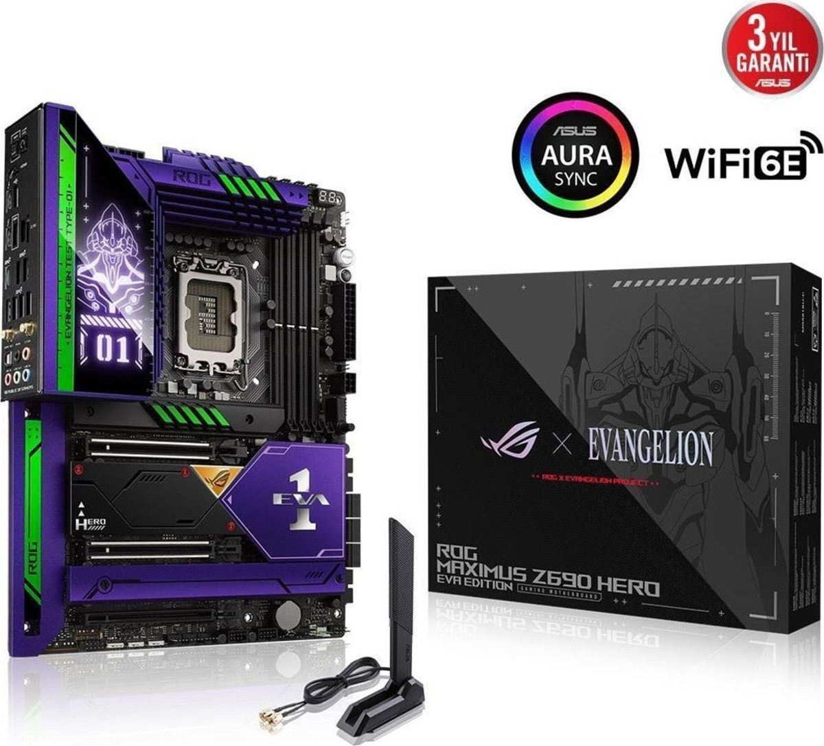 Asus Rog Maxımus Z690 Hero Eva Wıfı-6 Ddr5 Hdmı-Dp Thunderbold Pcıe 5.0 ...
