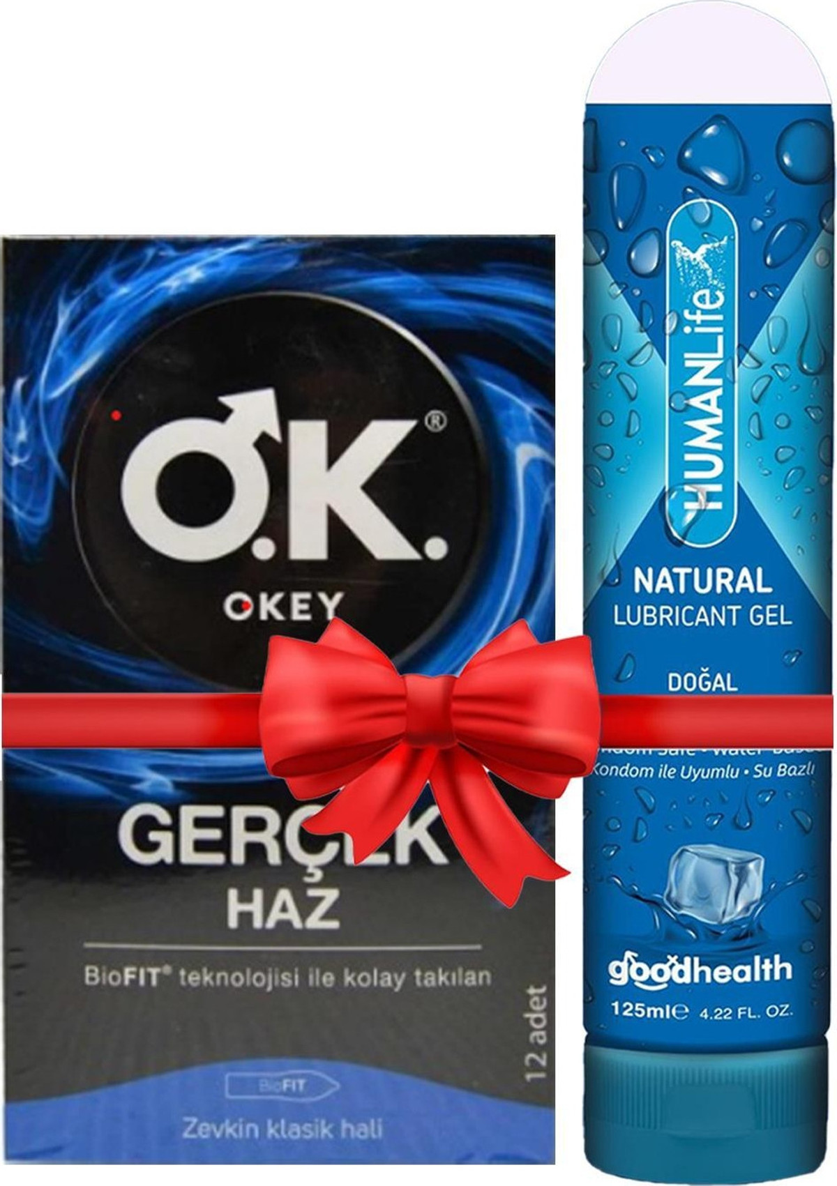 Okey Prezervatif Gerçek Haz 12'li + HumanLife 125 ml Doğal ...