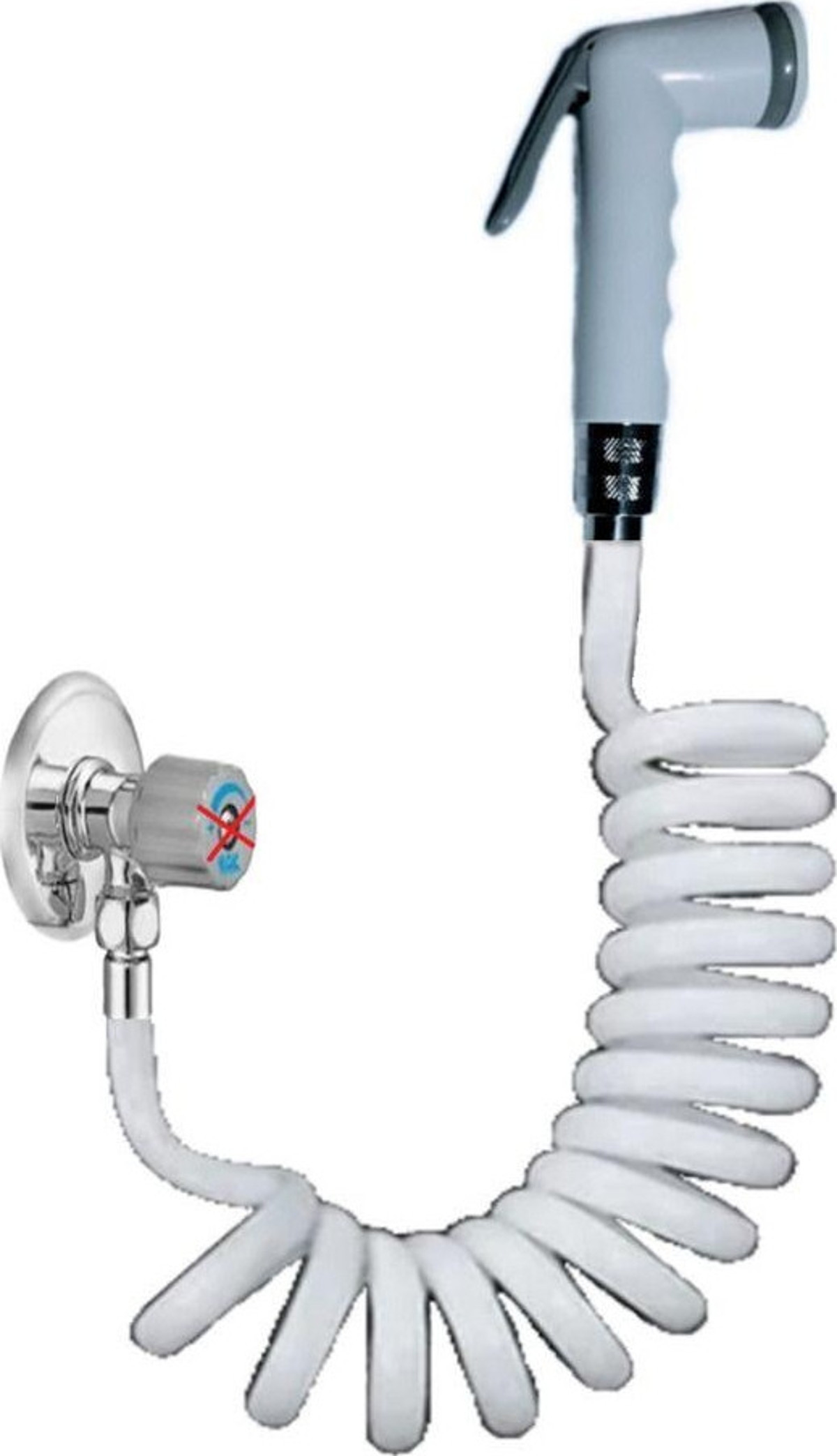 Plasyay Spiral Şattaf Başlıklı Taharet Matik 3/8 Bağlantılı Taharet ...