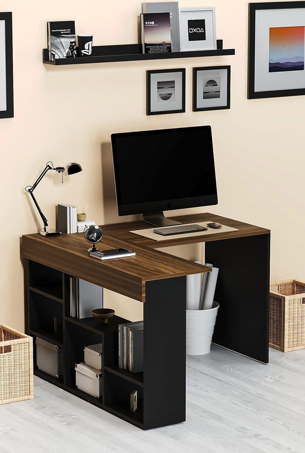 Fly Mobilya Valnut Çalışma Masası - idefix