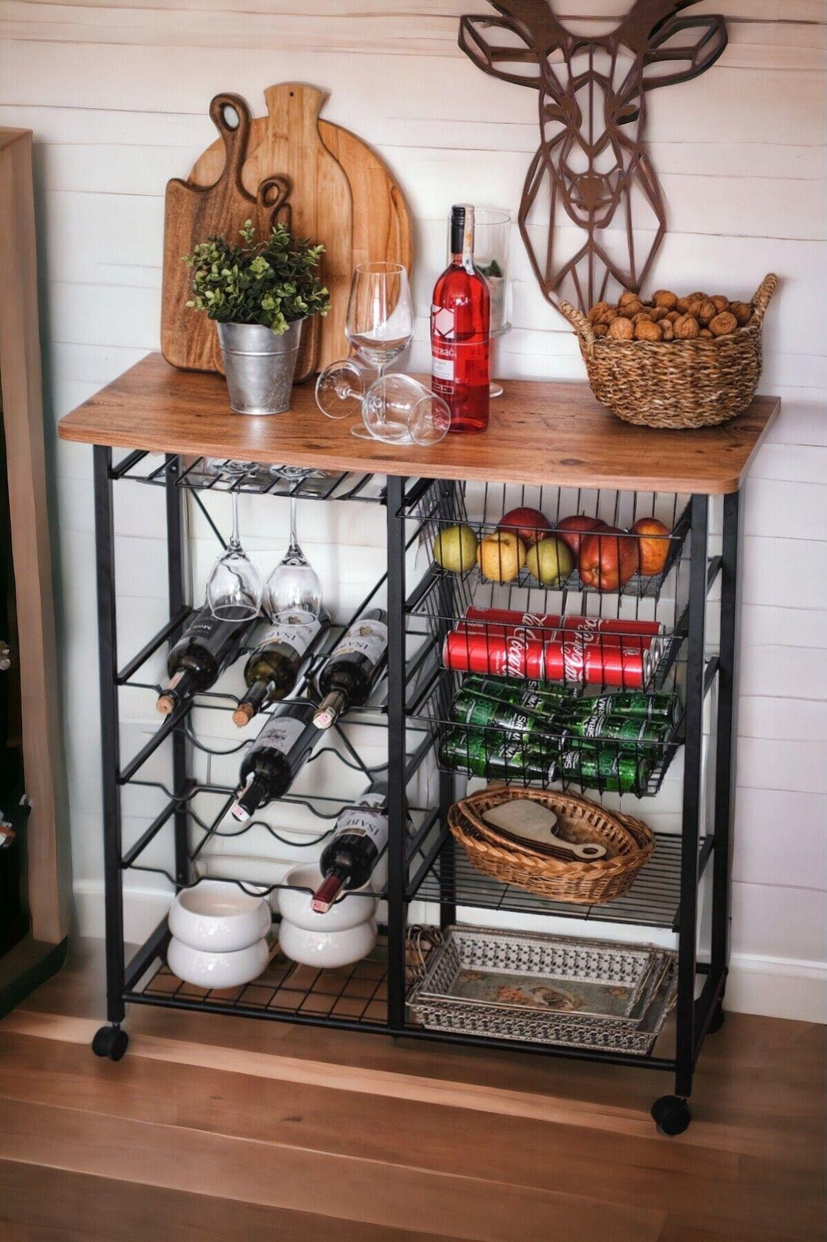 Bye Concept & More Çok Amaçlı Ada Masa Metal Mutfak Bar Bango ...