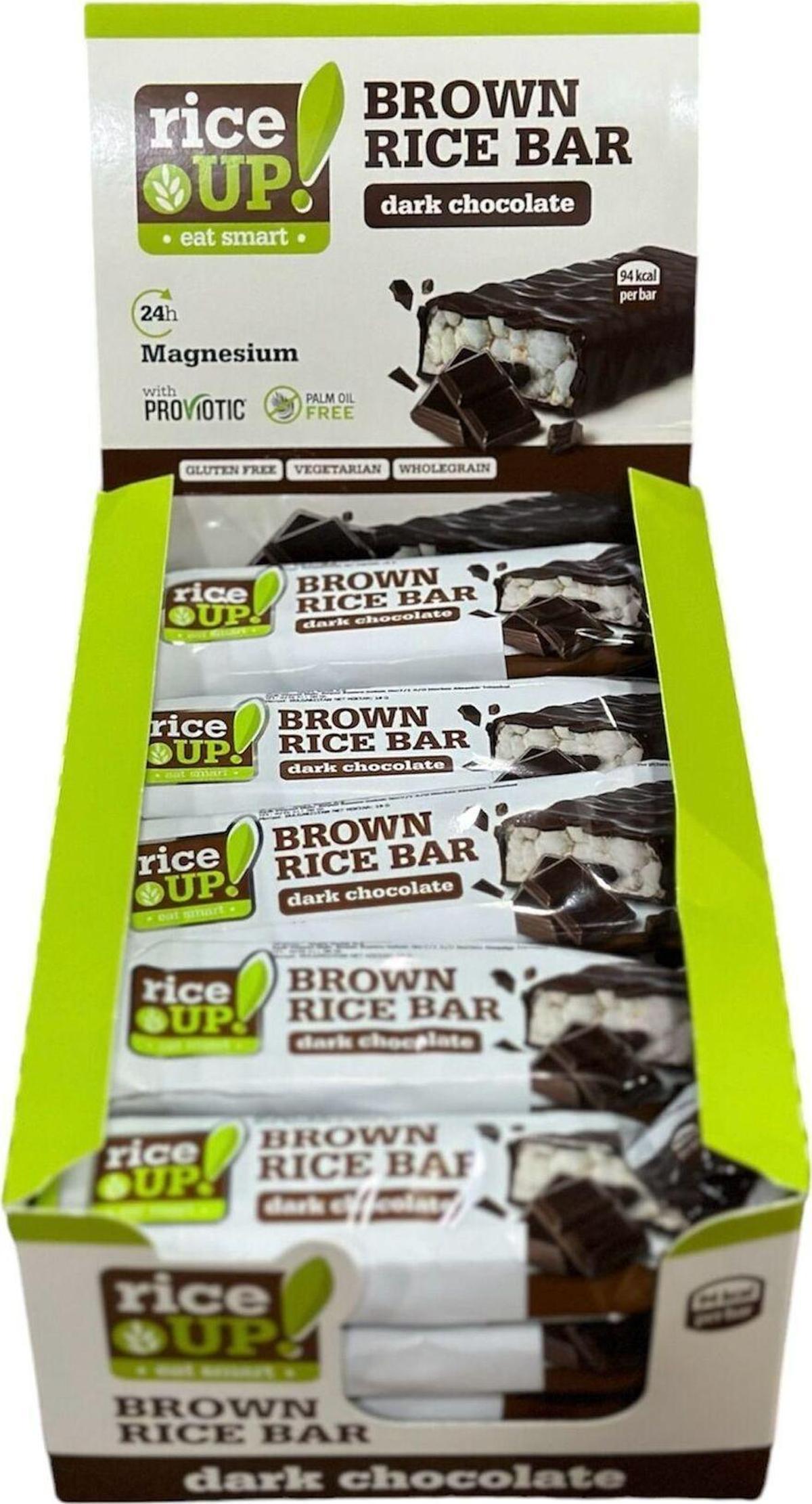 Rice Up Brown Rice Bar Dark Chocolate 18 gr 20'Li - idefix