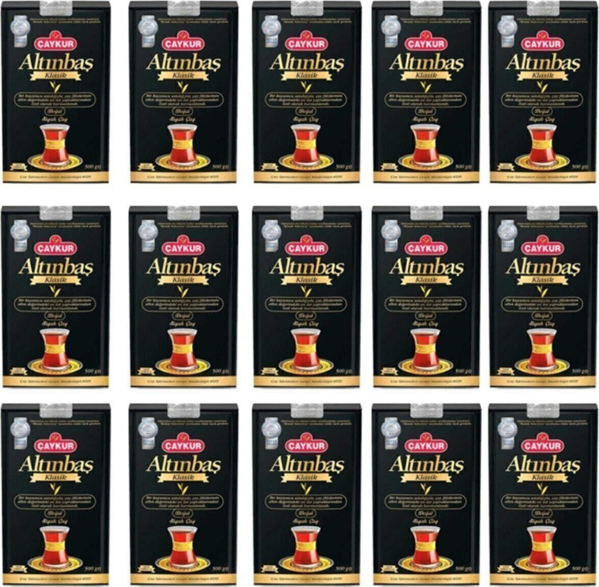 Çaykur Altınbaş Klasik Doğal Siyah Dökme Çay 15 X 500 Gr - idefix