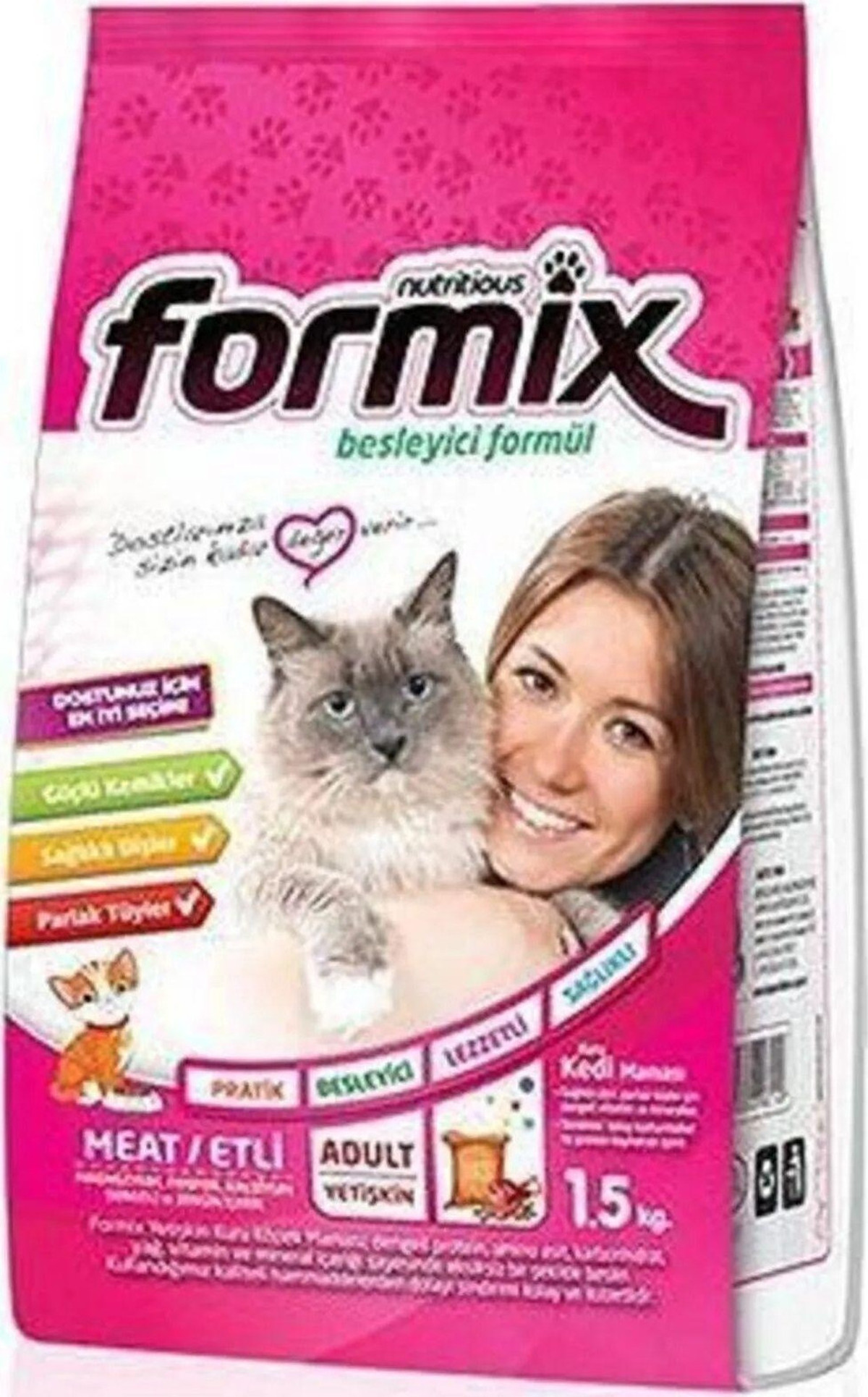 Avseti Formix Etli Yetişkin Kedi Maması 1,5Kg - idefix