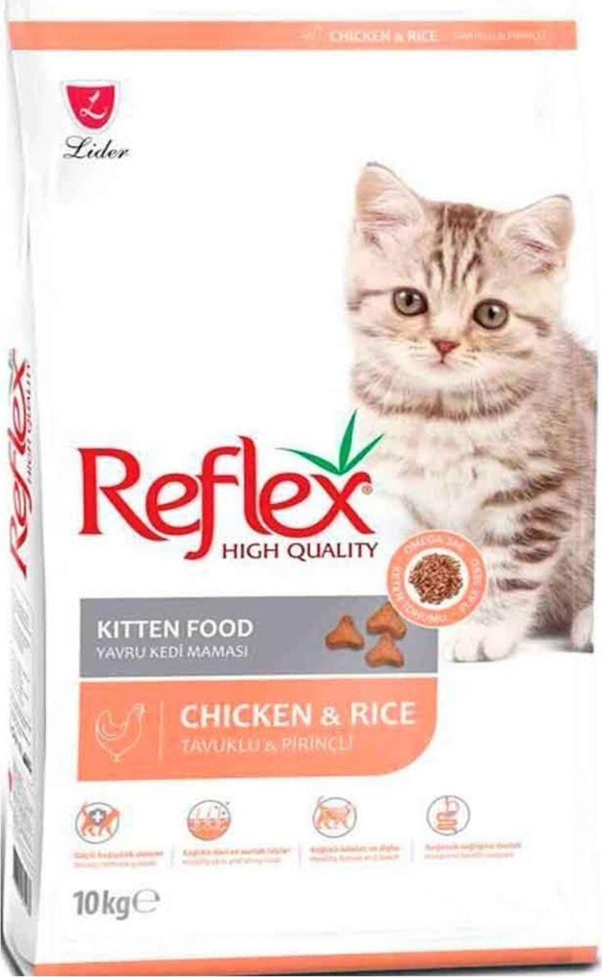 Reflex Kitten Yavru Kedi Maması Tavuklu 10 Kg - idefix
